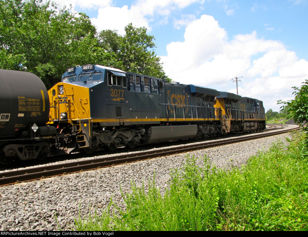 CSX 3077 and 967